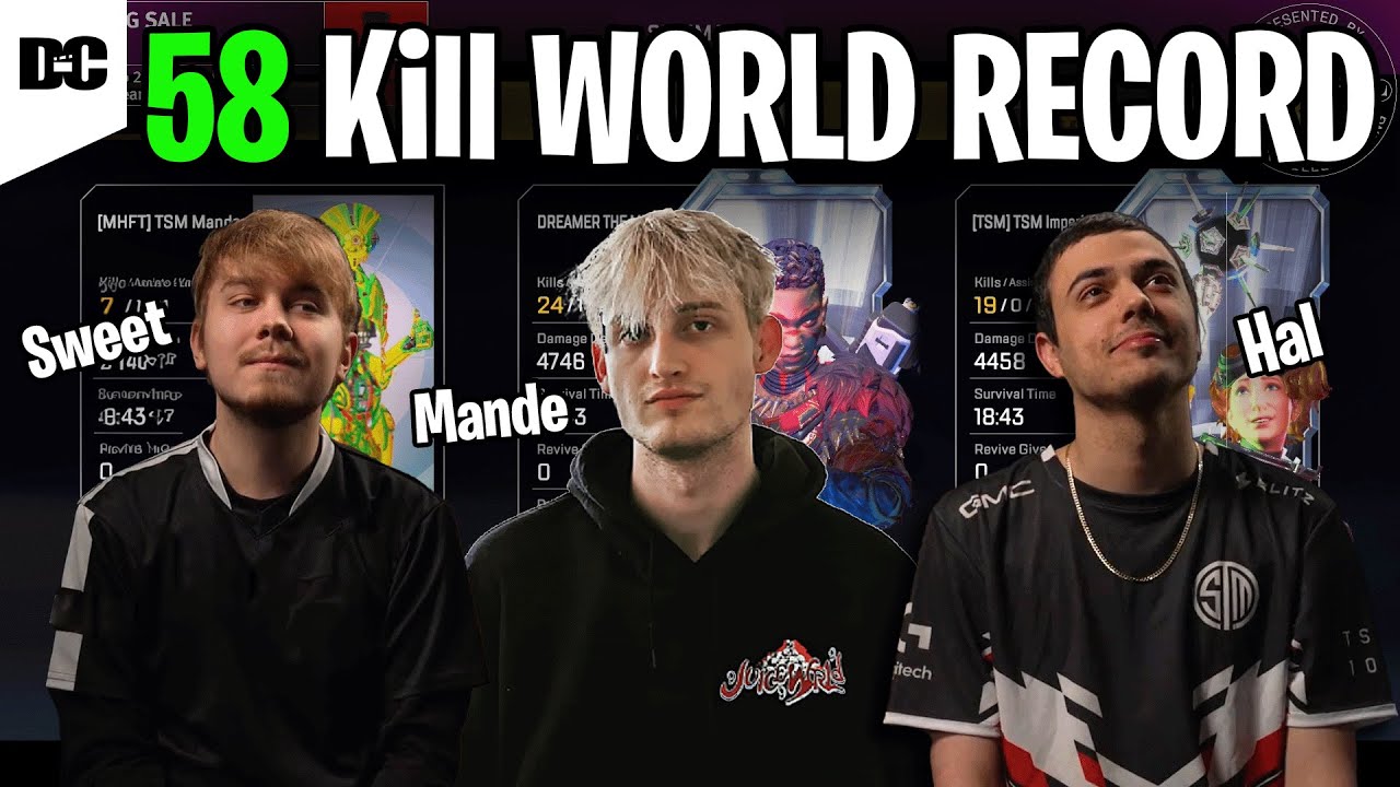 Sweet, Hal, & Mande Break Apex Legends Trios Kill World Record - YouTube