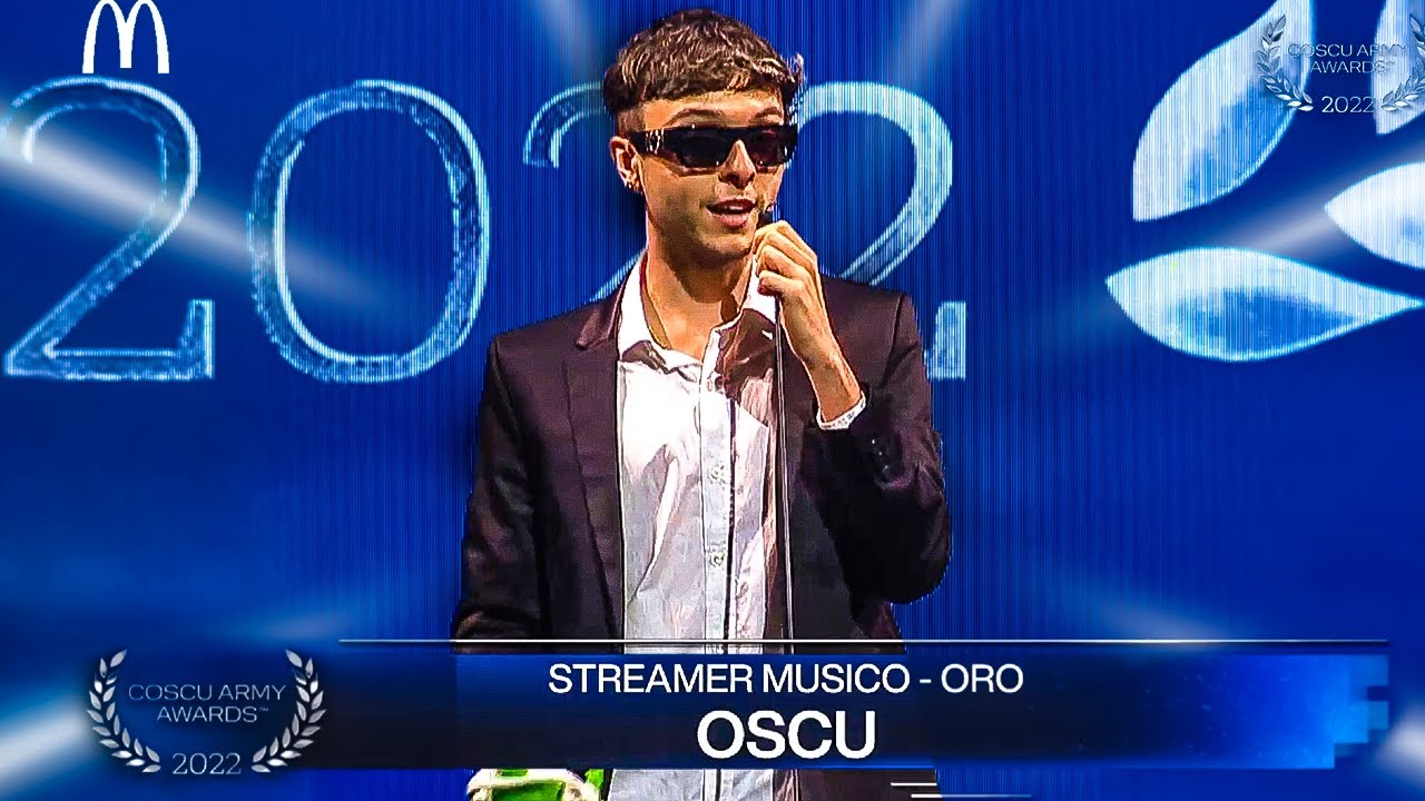 OSCU GANA EL PREMIO "MEJOR STREAMER MUSICO" 🏆 | CA AWARDS 2022 - YouTube