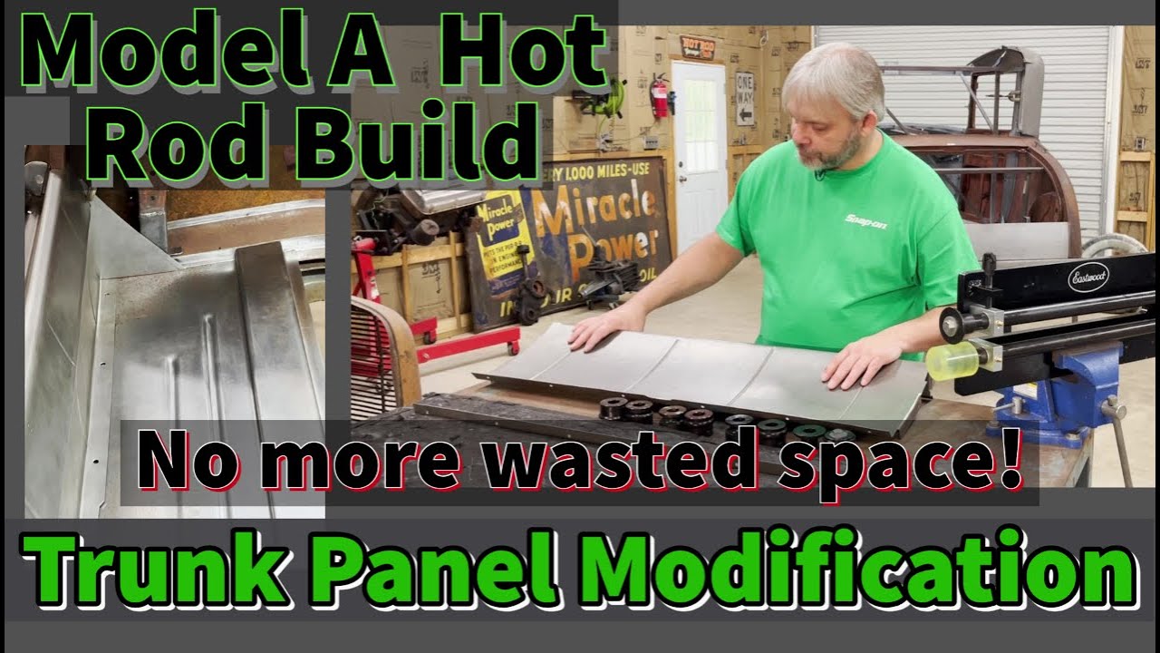 Model A Ford coupe trunk inner panel modifications to gain wasted trunk ...