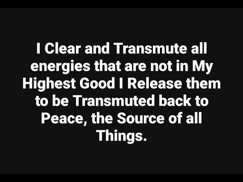 Clear and Transmute Negative Energy - Subliminal Affirmations ALCHEMY ...