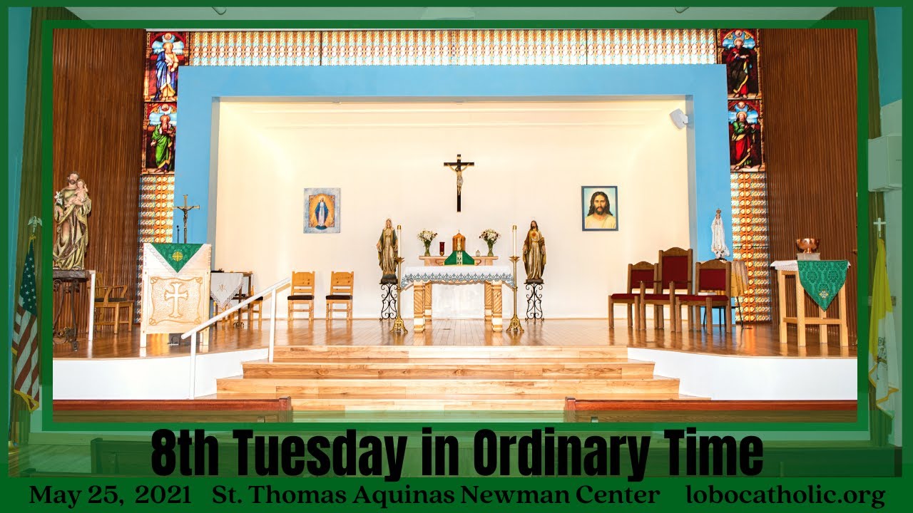 8th Tuesday in Ordinary Time 2021 - YouTube