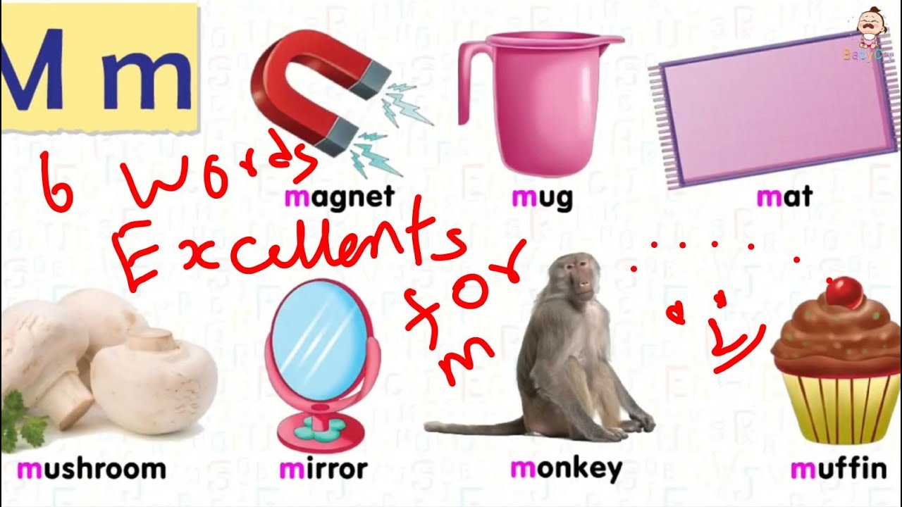 Phonics Song with SIX Words - M For Mug - ABC Alphabet with Sounds for ...