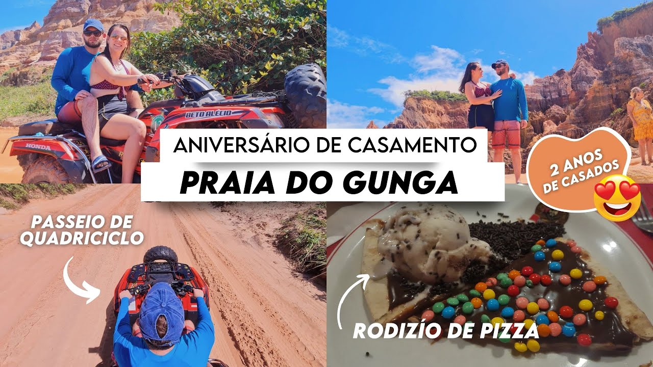 VLOG: PRAIA DO GUNGA- COMEMORAÇÃO DOS 2 ANOS DE CASAMENTO + PIZZARIA ...