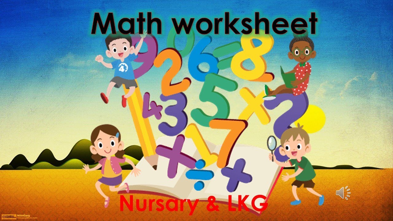 📚 Maths Worksheet for LKG/UKG | Learn with Fun Activities - YouTube