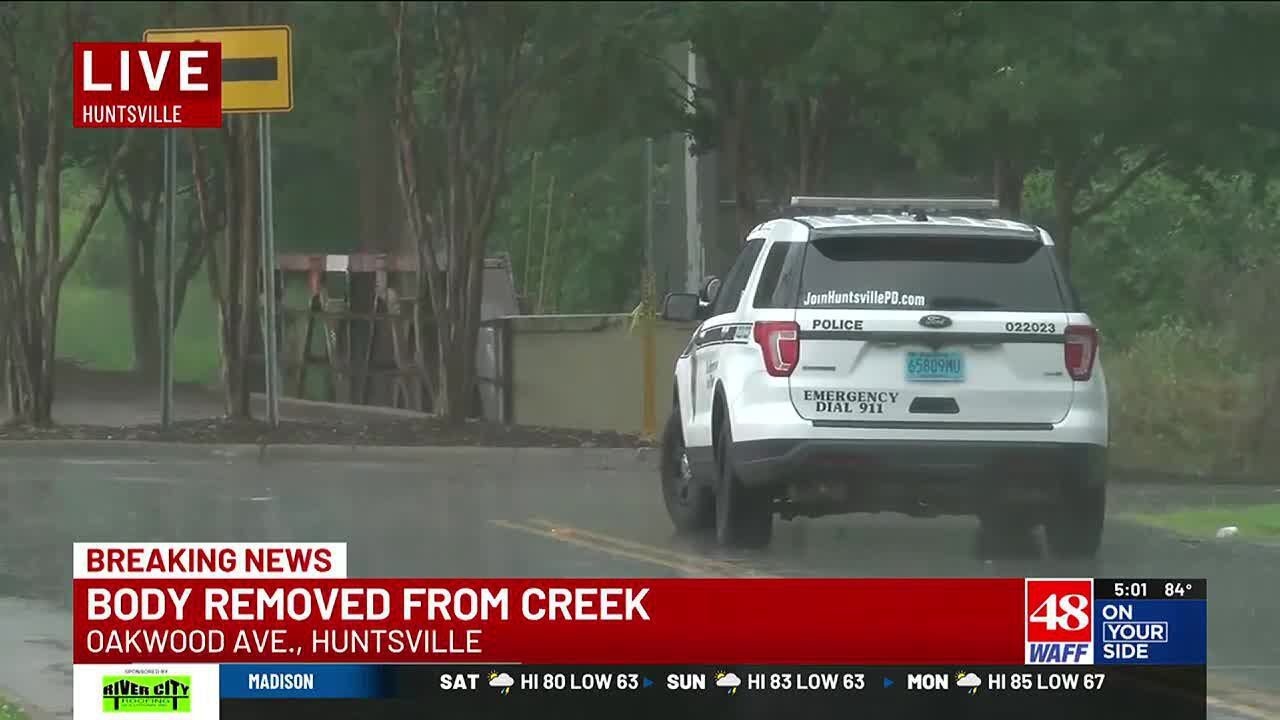 Death investigation underway after body found in Pinhook Creek - YouTube