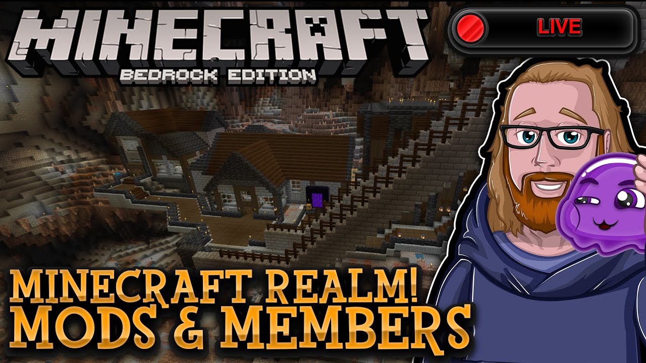 🔴 Members & Mods Realm - Minecraft: Bedrock Edition - YouTube