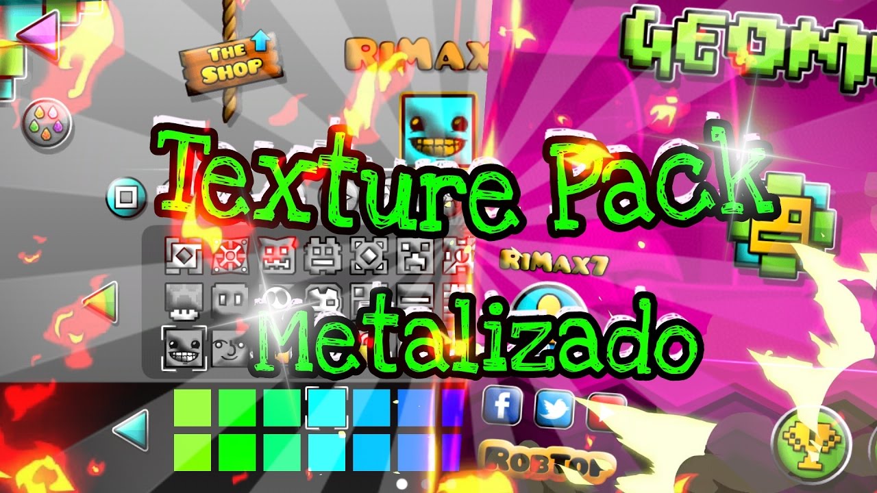 Epico Texture Pack Metalizado Para [Geometry Dash 2.1] By [Irving ...