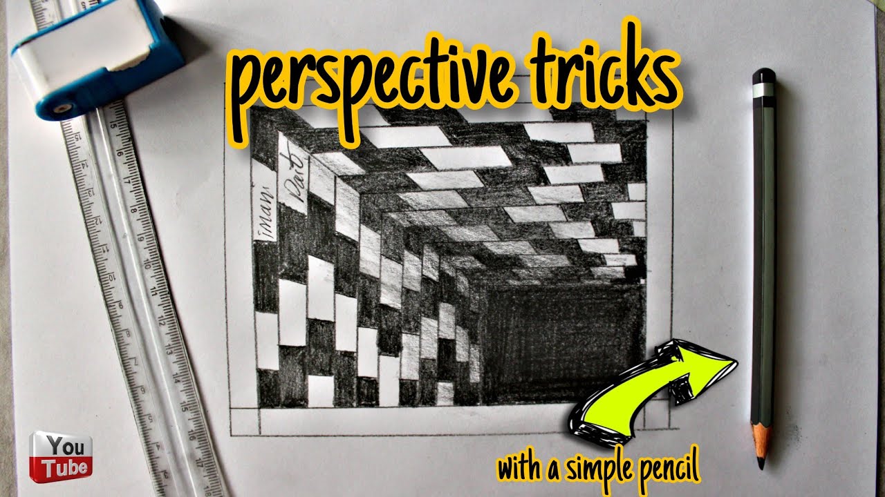 simple perspective tricks step by step #pencildrawing #art #drawing # ...
