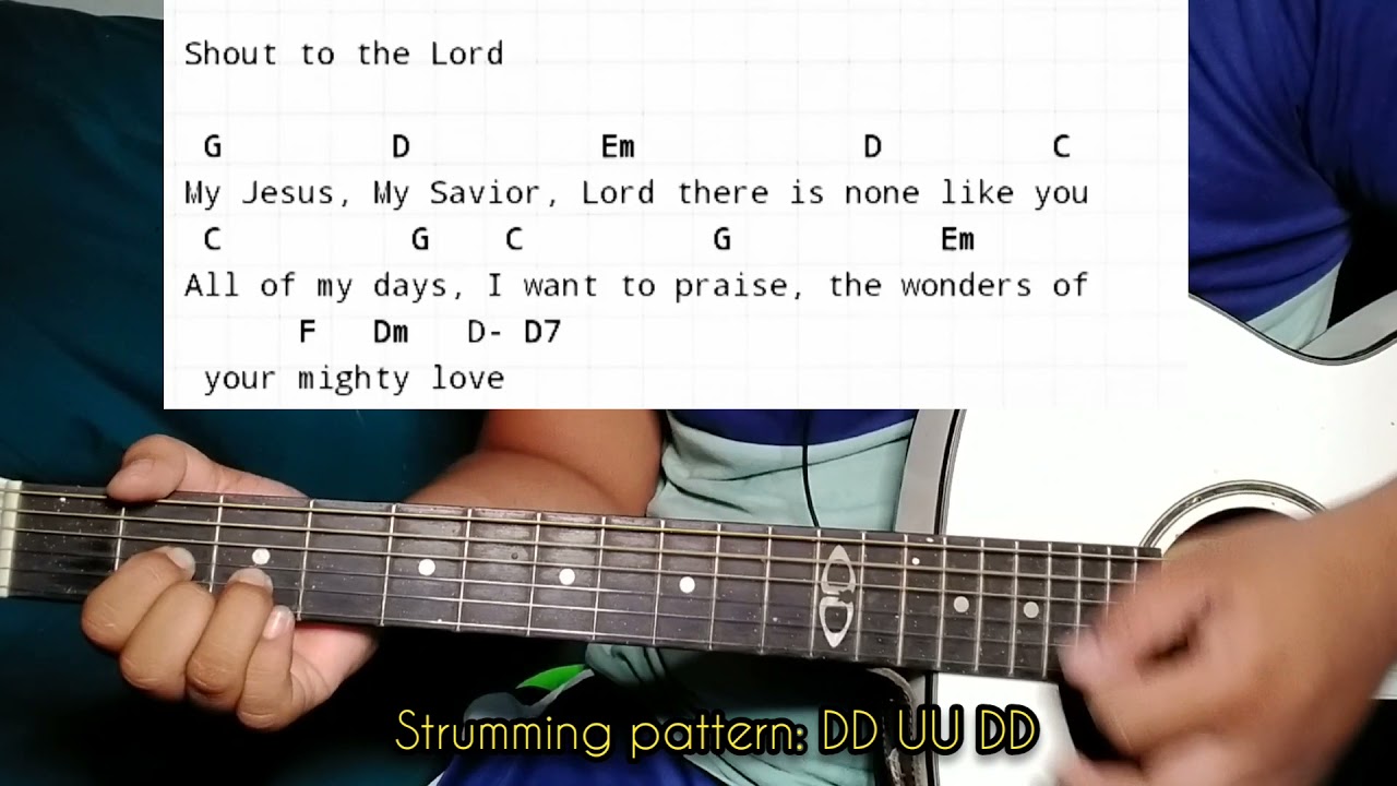 Shout to the Lord guitar tutorial - YouTube