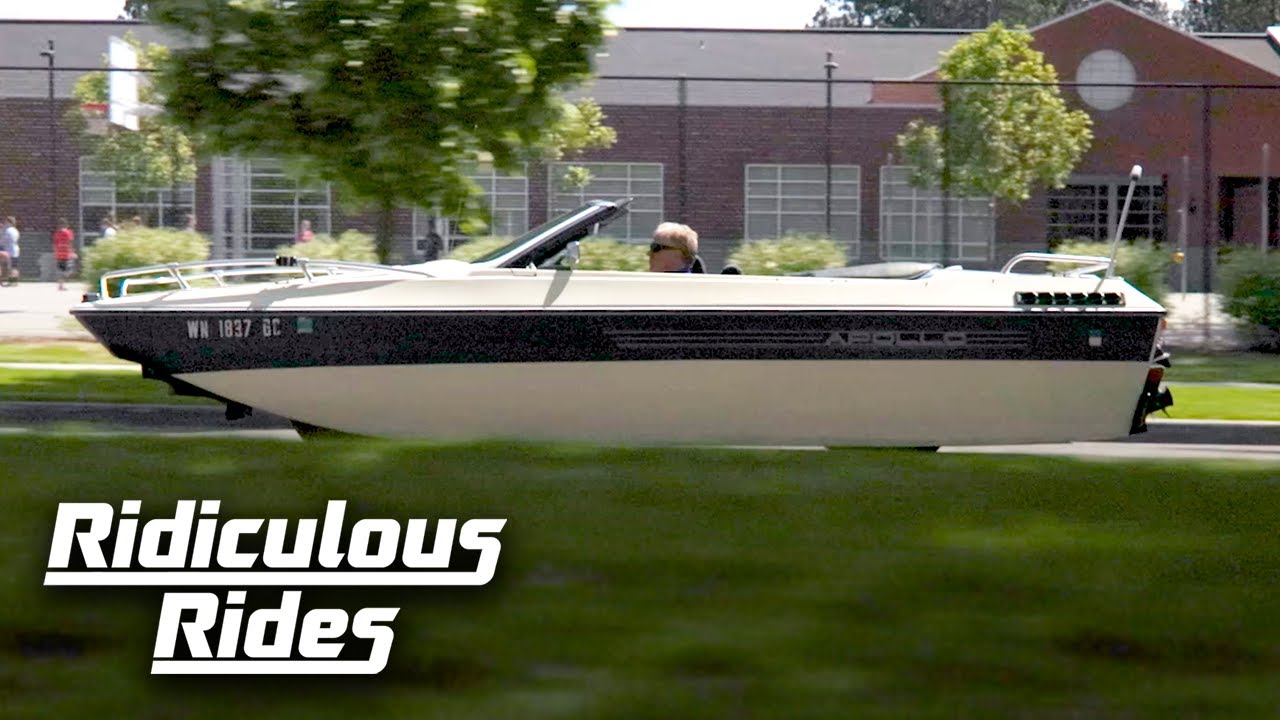 I Turned A Boat Into A Car | RIDICULOUS RIDES - YouTube