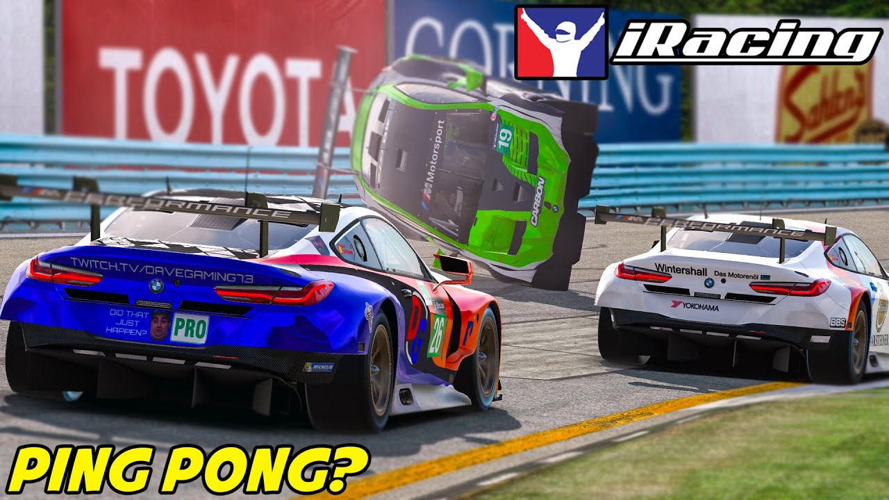 PING PONG? | iRacing BMW M8 GTE @ Watkins Glen | iLMS 4K Gameplay - YouTube