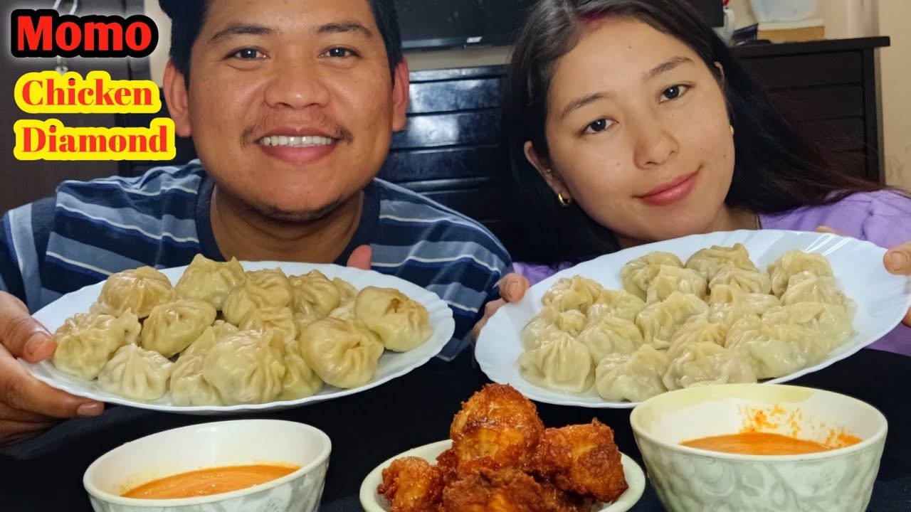 Eating Chicken Momo &Diamond Mukbang|Nepali Mukbang - YouTube