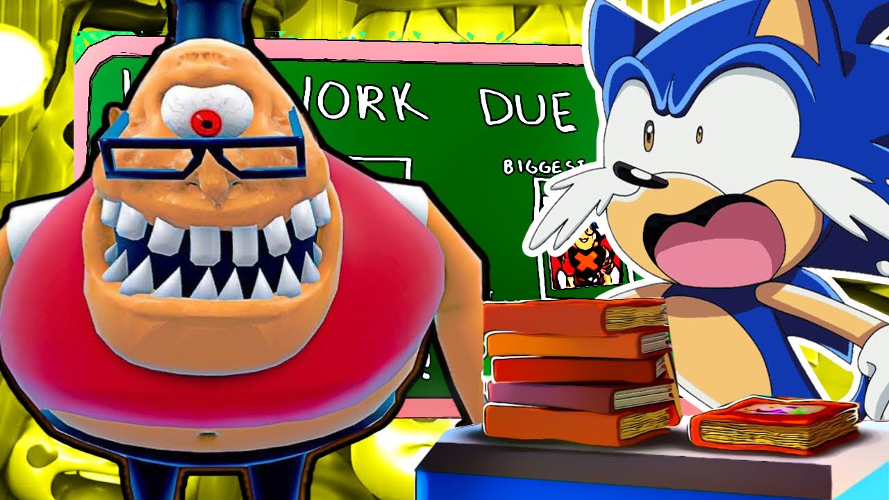 SONIC VS STINKI EL profesor LOCO de ROBLOX - YouTube