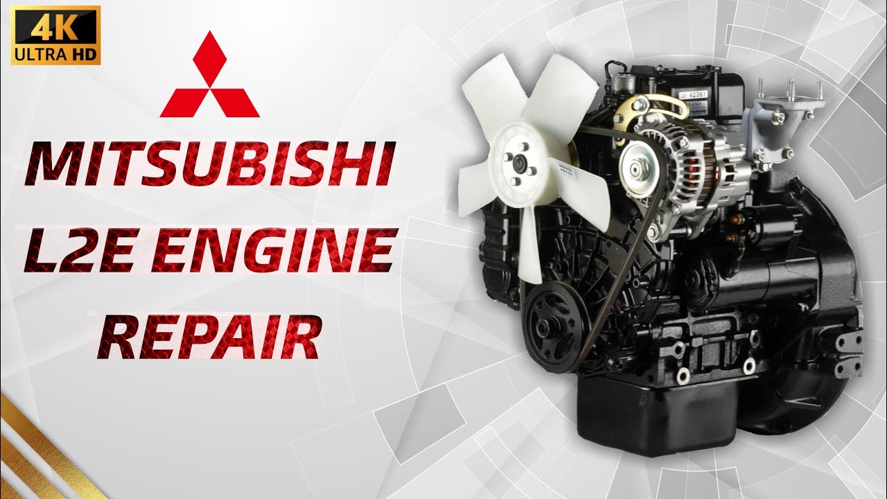 [4K] MITSUBISHI L2E engine repair for⚡GENERATOR⚡ - YouTube
