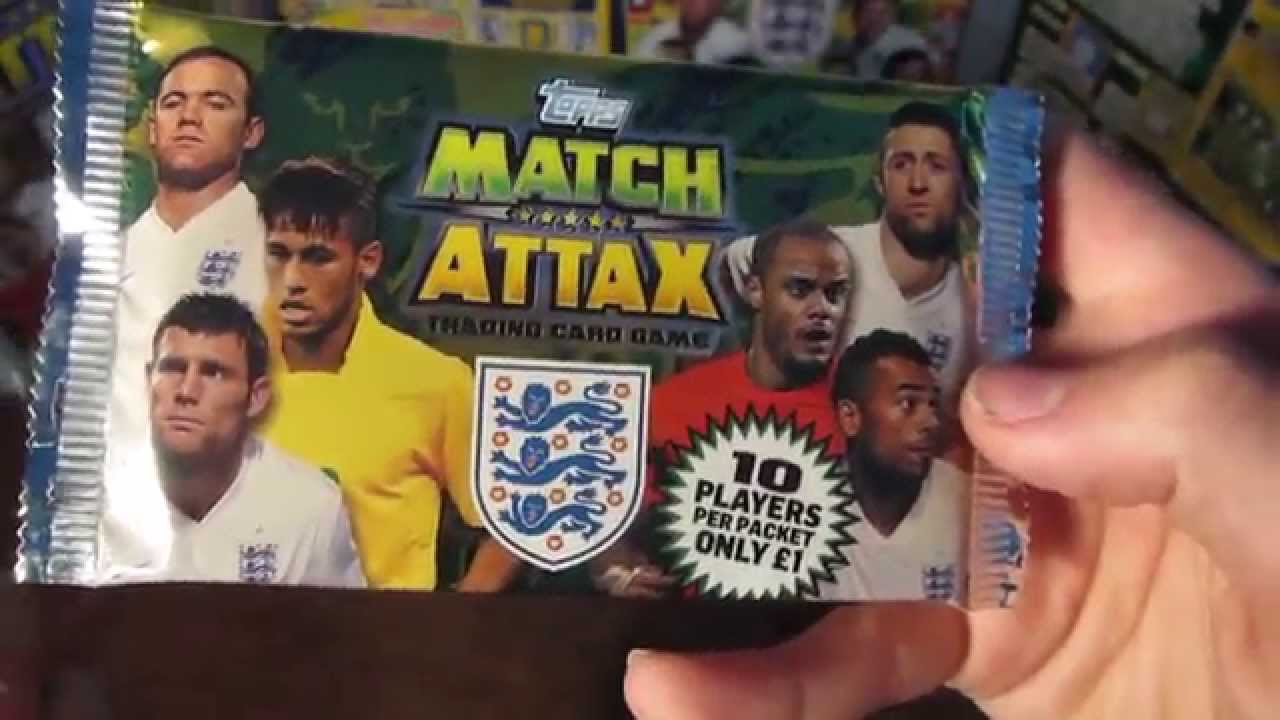 OPENING 5 PACKS OF MATCH ATTAX ENGLAND 2014 - YouTube