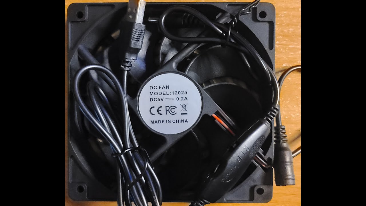 WGMHEFUN 120mm USB with Pot. Speed Controller Fan Preview - YouTube
