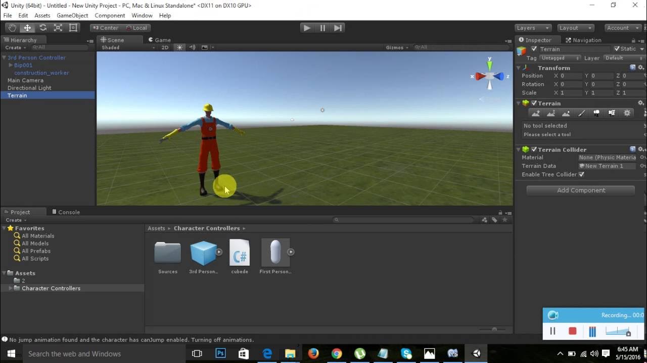 Design a level - unity 3d game development tutorial - 2 in english - YouTube