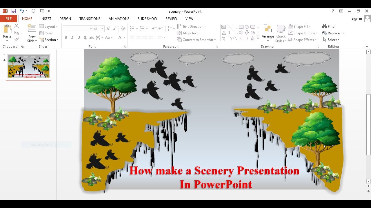 How to create Beautiful scenery Presentation in ppt ||पॉवरपॉइंट मे ...