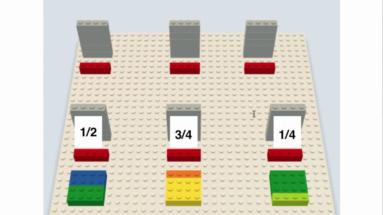 Lego Fraction Building Game - YouTube