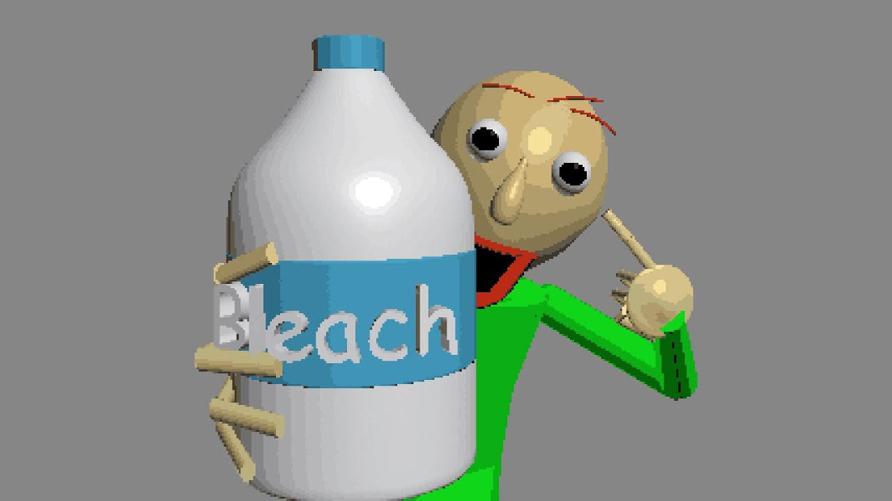 Baldi puts Bleach in his eyes, but with extra keyframes. - YouTube