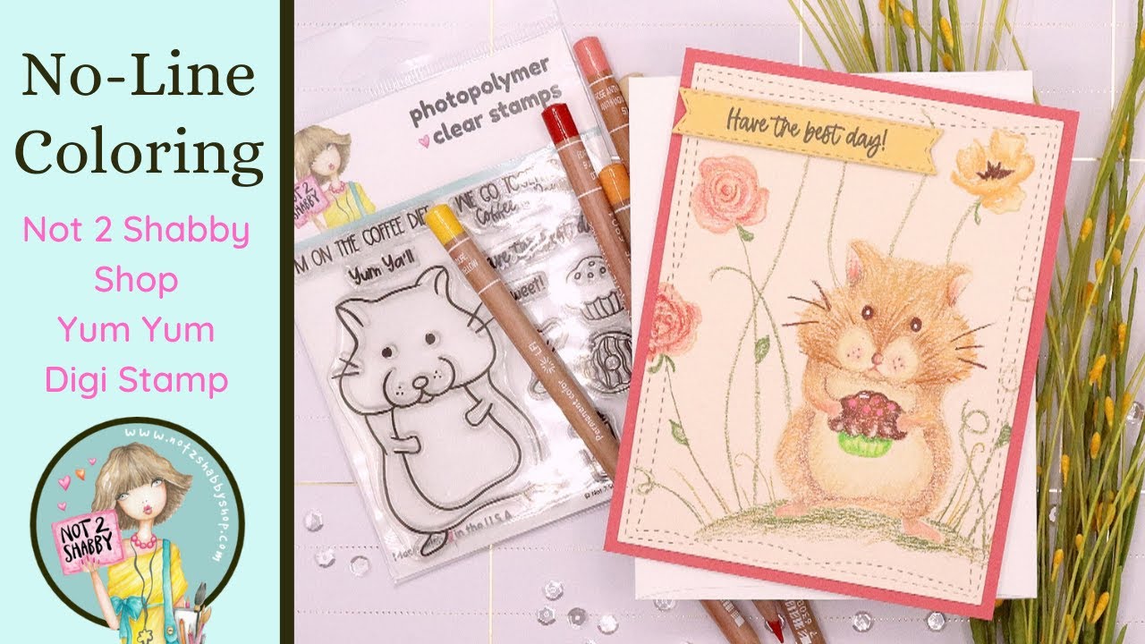 No-Line Coloring with Colored Pencils | Not 2 Shabby Shop - YouTube
