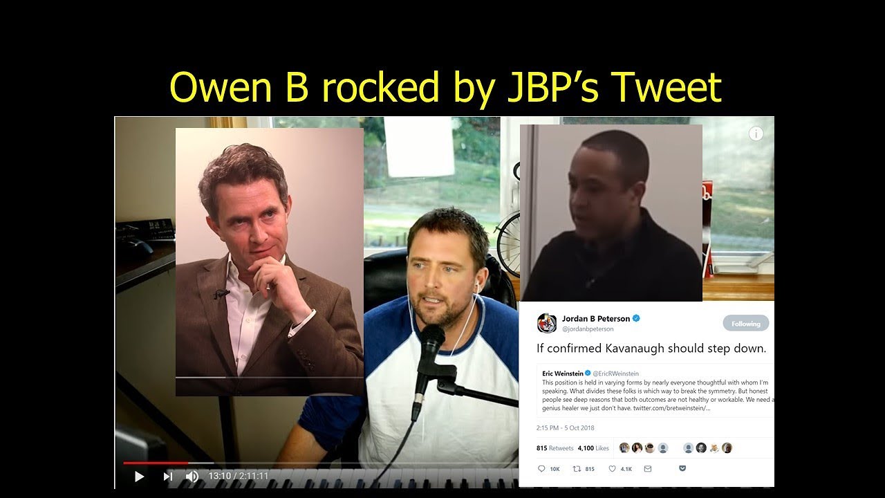 Owen Benjamin Processes Jordan Peterson's Kavanaugh Tweet - YouTube