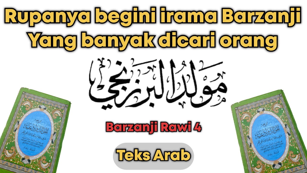 Rupanya beginilah irama Barzanji Rawi 4 yang mudah ditiru banyak orang ...