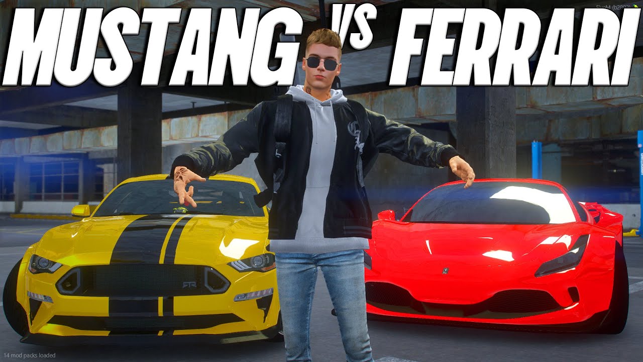 BUILDING CAR! MUSTANG VS FERRARI! - GTA 5 ROLEPLAY - YouTube