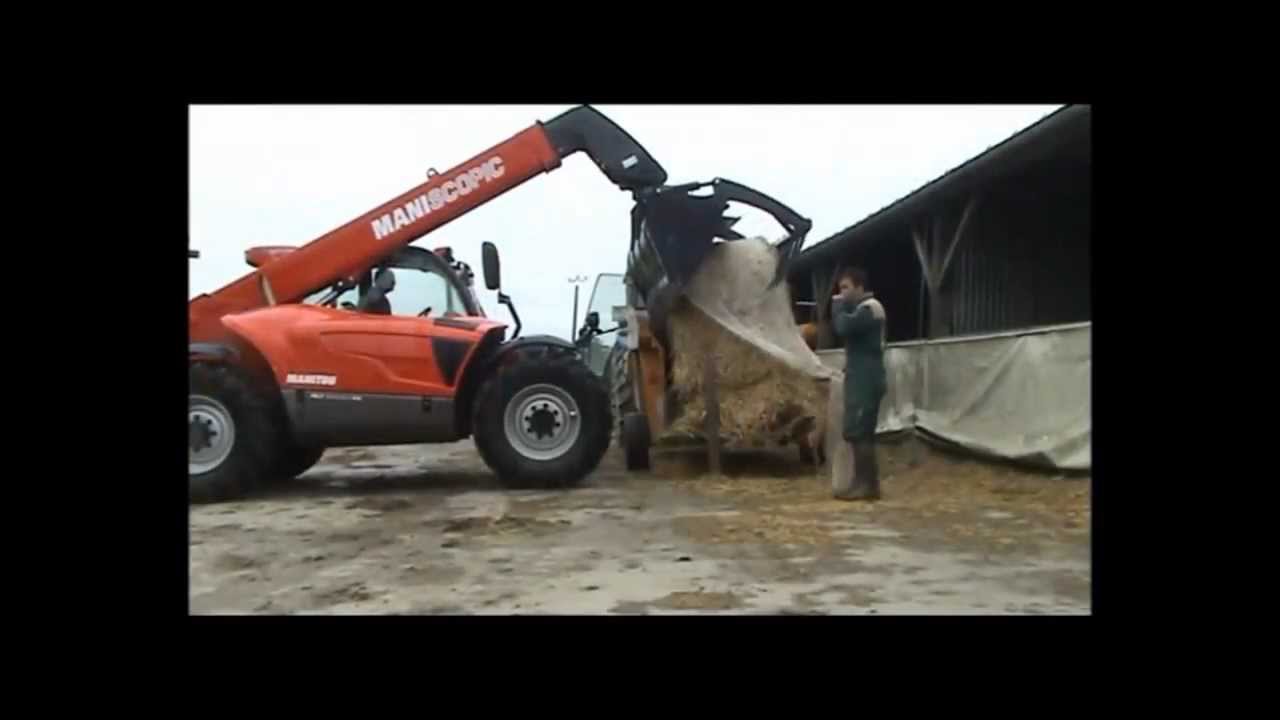 Manitou Attachments - Multifunction Grab Bucket - YouTube