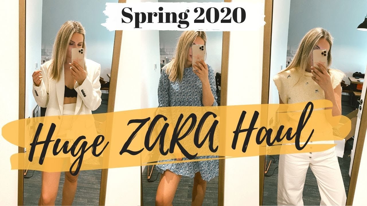 SPRING ZARA HAUL (woooo) & try on!! | JESSICA CHELSEA - YouTube