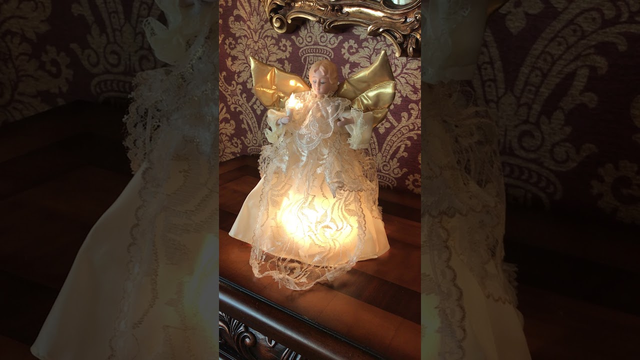 Tree tops in Motion Animated Porcelain tree top Christmas angel 11 ...