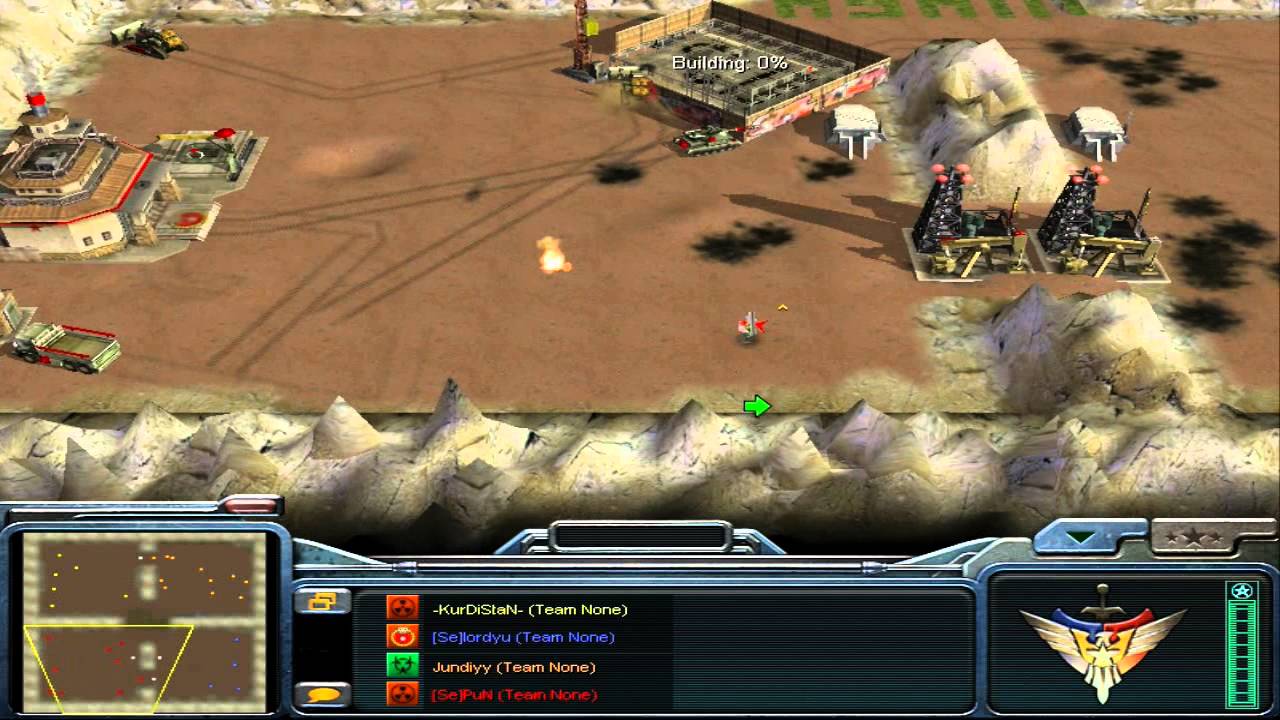 Shockwave FFA super map Survival Command and Conquer Generals Zero Hour ...