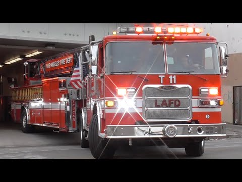 LAFD Light Force 11 Responding - YouTube