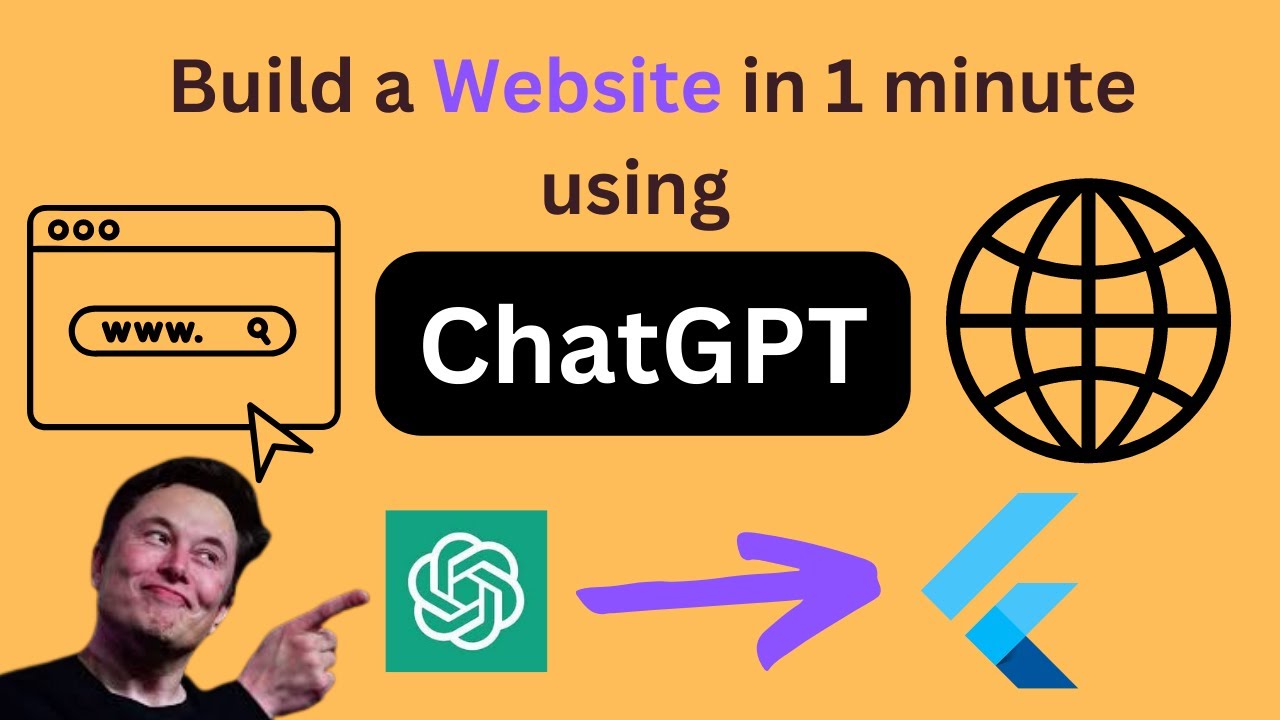 Build A Website In 1 Minute Using Chatgpt Chatgpt Flutterweb Youtube