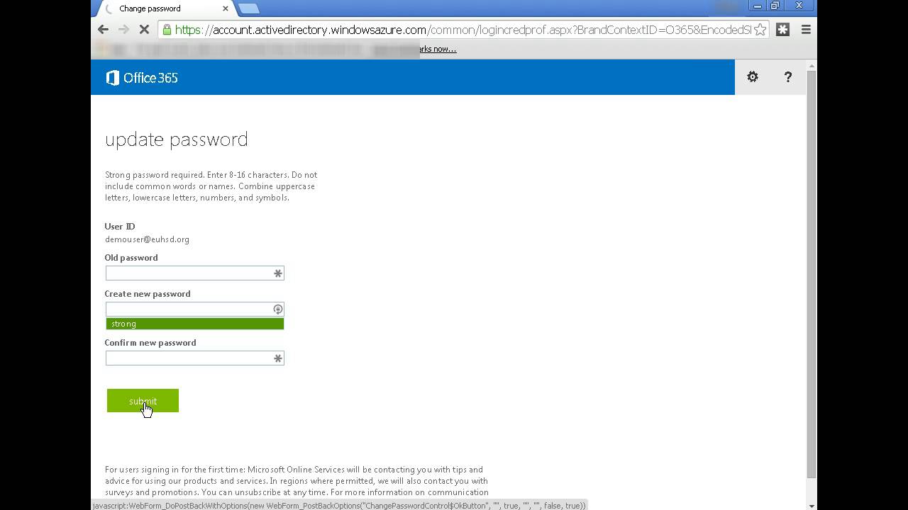 O365 First Time Login - YouTube