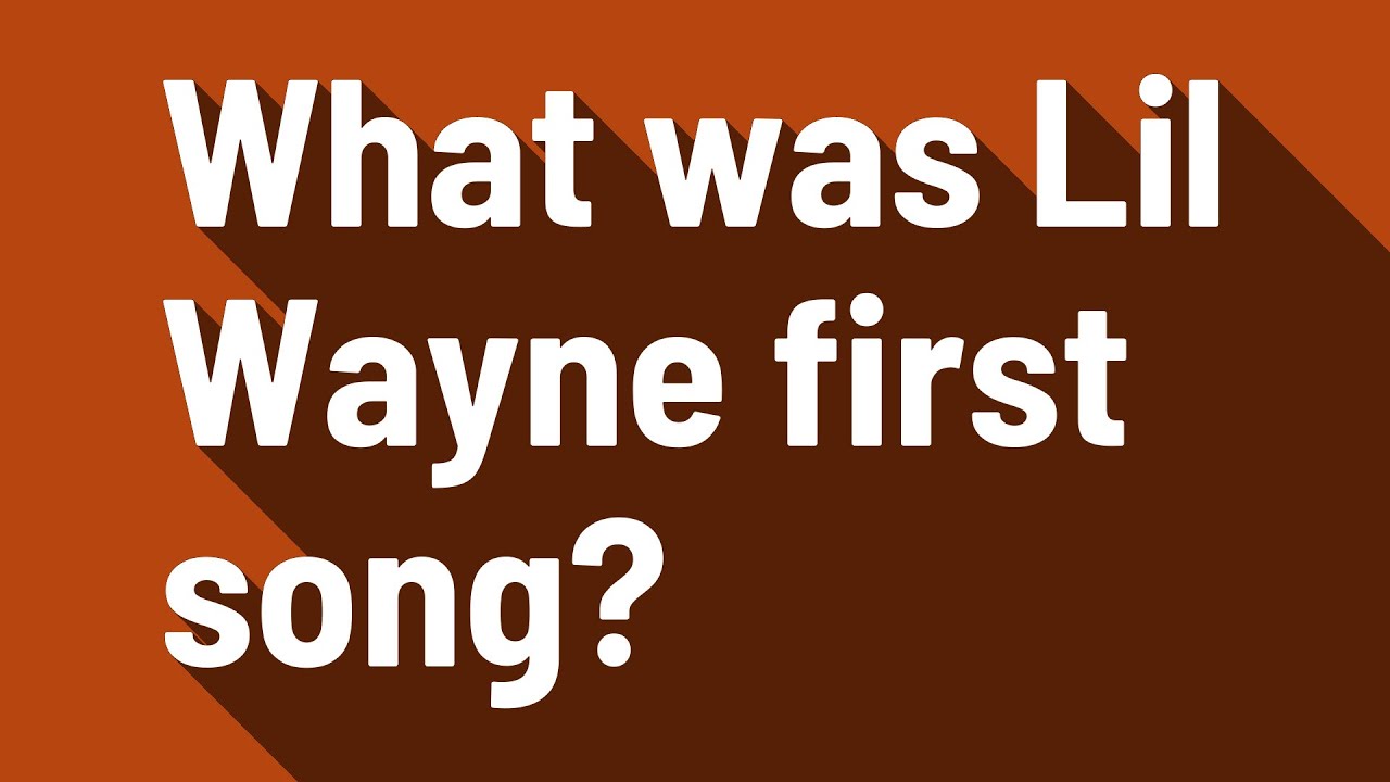 What was Lil Wayne first song? - YouTube