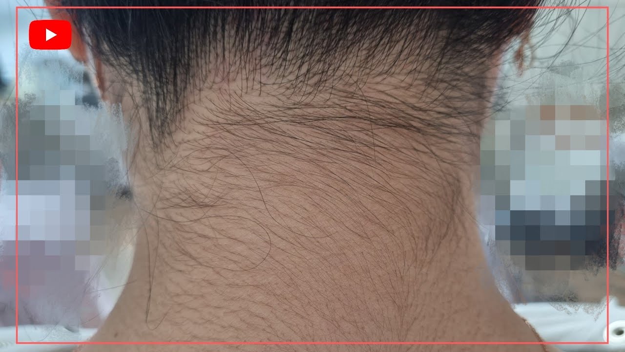 * 1분만에 끝내는 뒷목왁싱 back neck waxing - YouTube