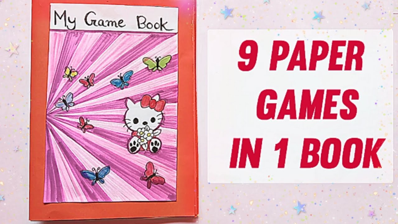 paper craft / 9 Easy Paper Gaming Book / DIY Cute Gaming Book Idea ...