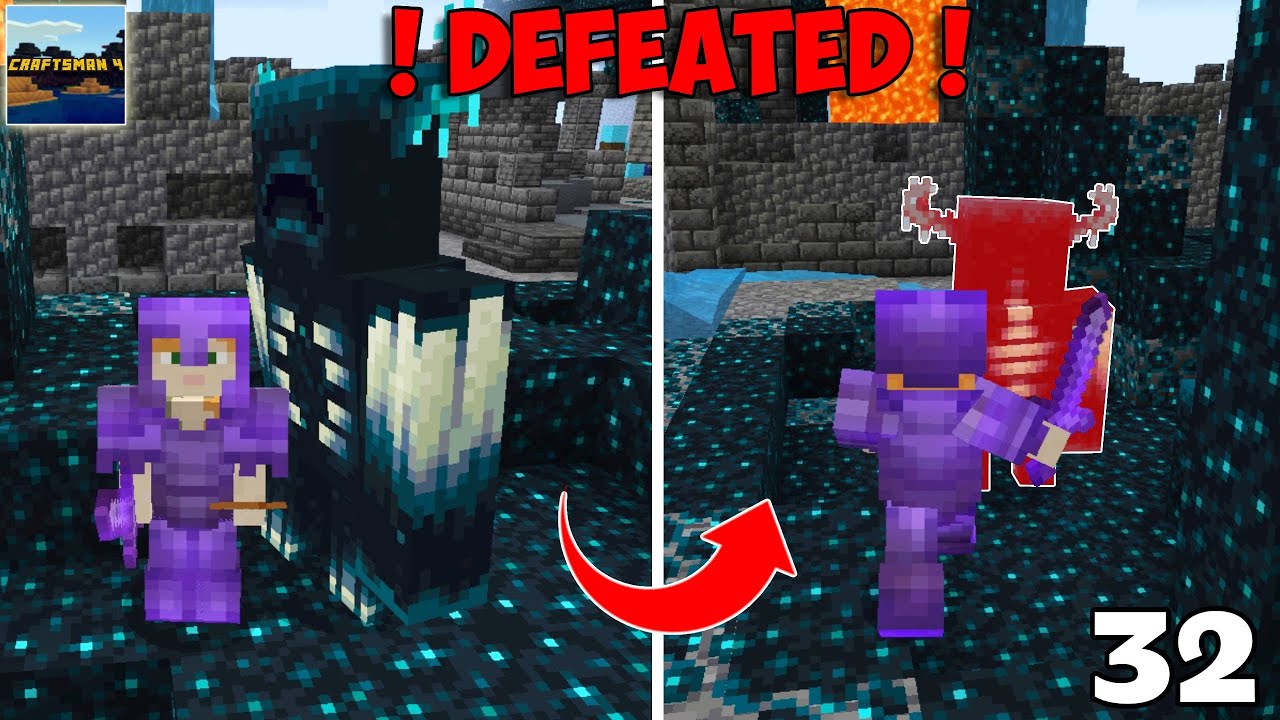 Craftsman 4 - Survival Gameplay Part 32 - I Defeated Warden In ...