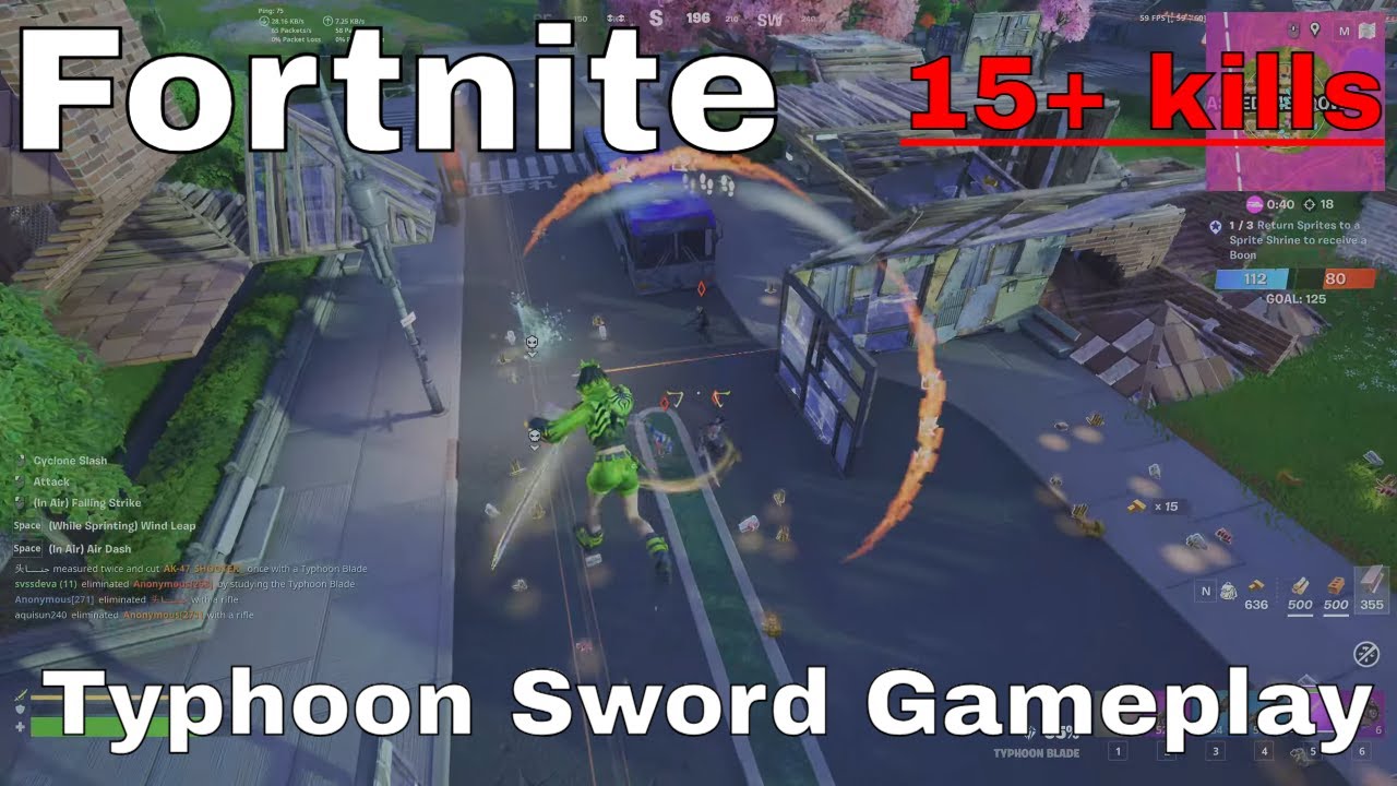Fortnite C6 S1 | Epic 15+ Kills with Typhoon Sword! [4K HDR 60 FPS Max ...
