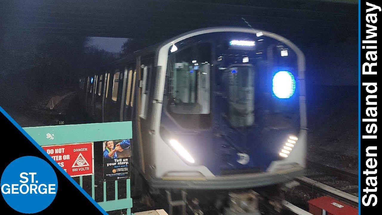 「SIR」St. George bound R211S #100-104 entering Prince's Bay - YouTube