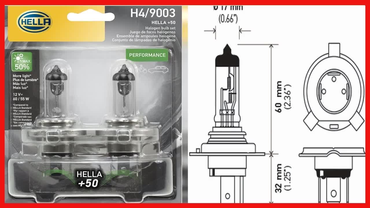 Great product - HELLA H4P50TB +50 Performance Bulb, 12V, 60/55W, 2 ...