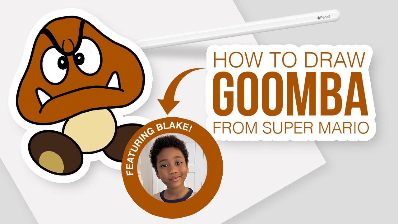 How to Draw Goomba from Super Mario Bros. - YouTube