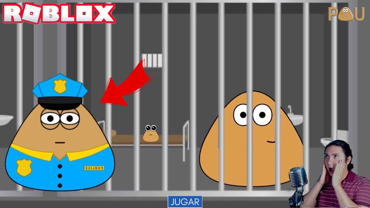 Pou ES POLICIA EN ROBLOX(POU SE COMIO AH BARRY DEBEMOS DE ESCAPAR ANTES ...