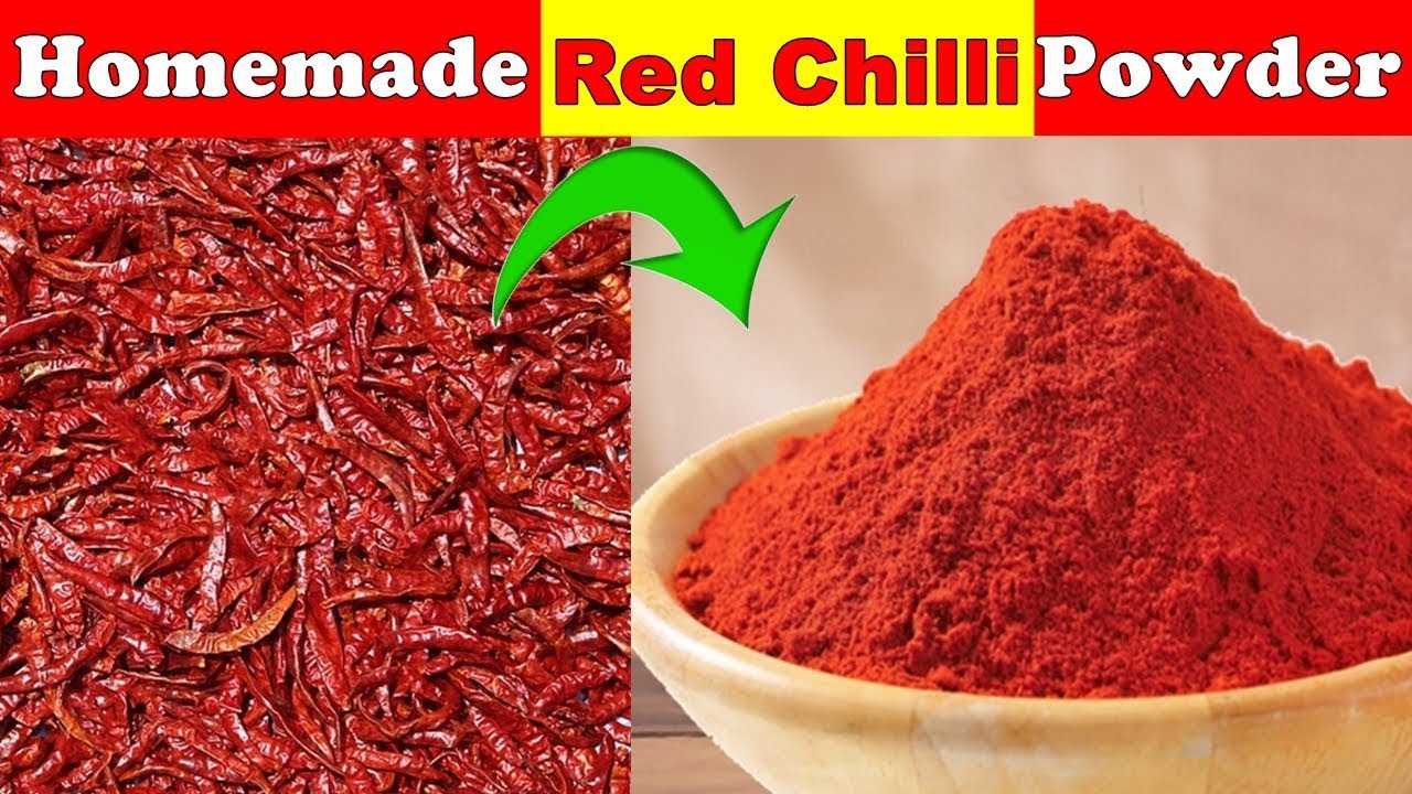 घर पर लाल मिर्च पाउडर बनाने का सबसे आसान तरीका HomeMade Red Chilli ...