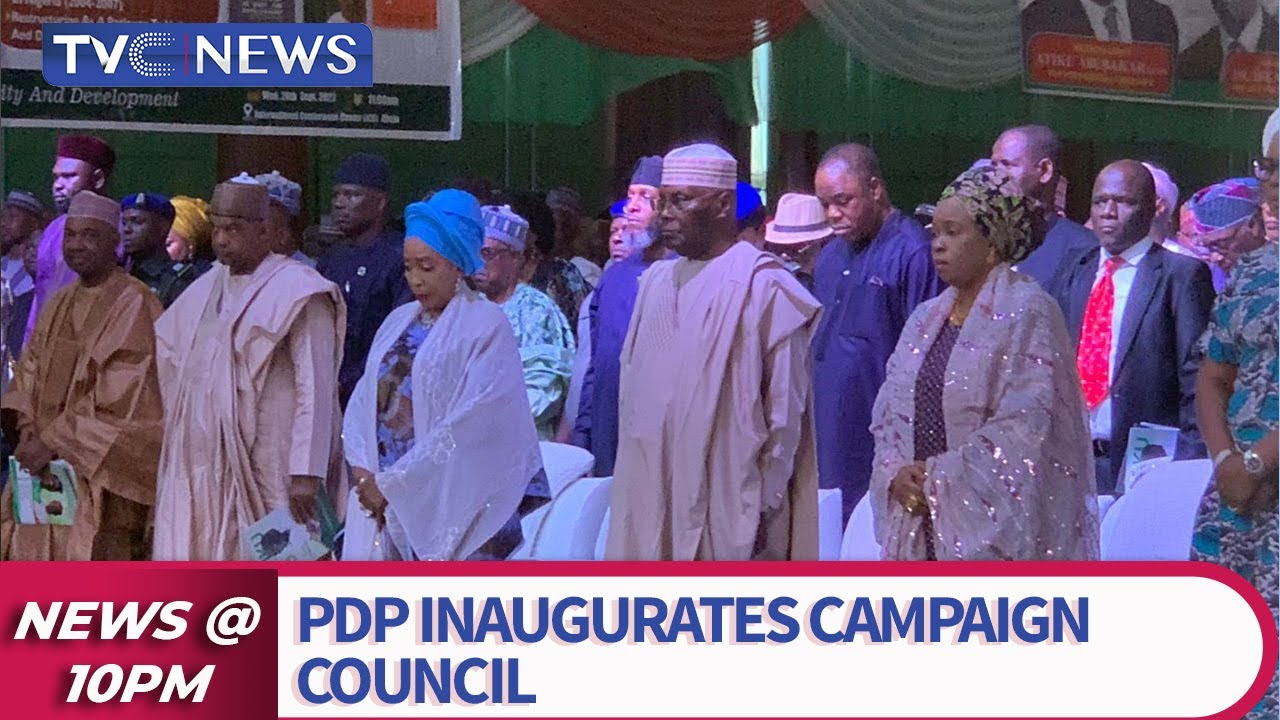 2023: PDP Inaugurates 600-Member Campaign Council - YouTube