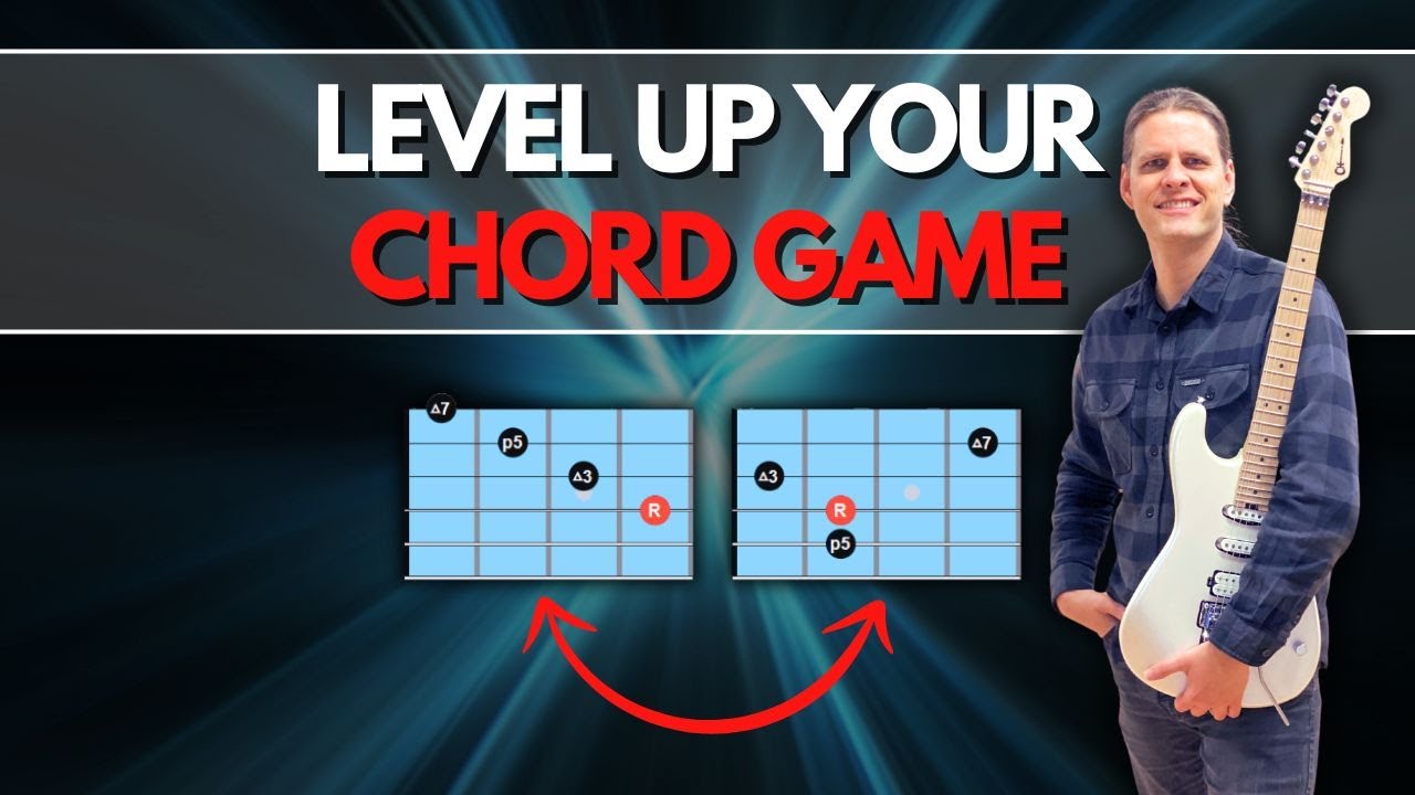 How to play Drop 2 Major Chords on Guitar - YouTube