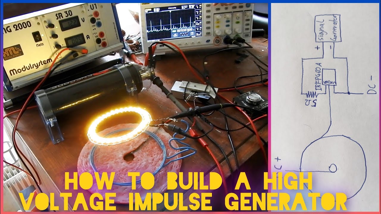 How to build a high voltage impulse generator | easy tutorial to tune a ...