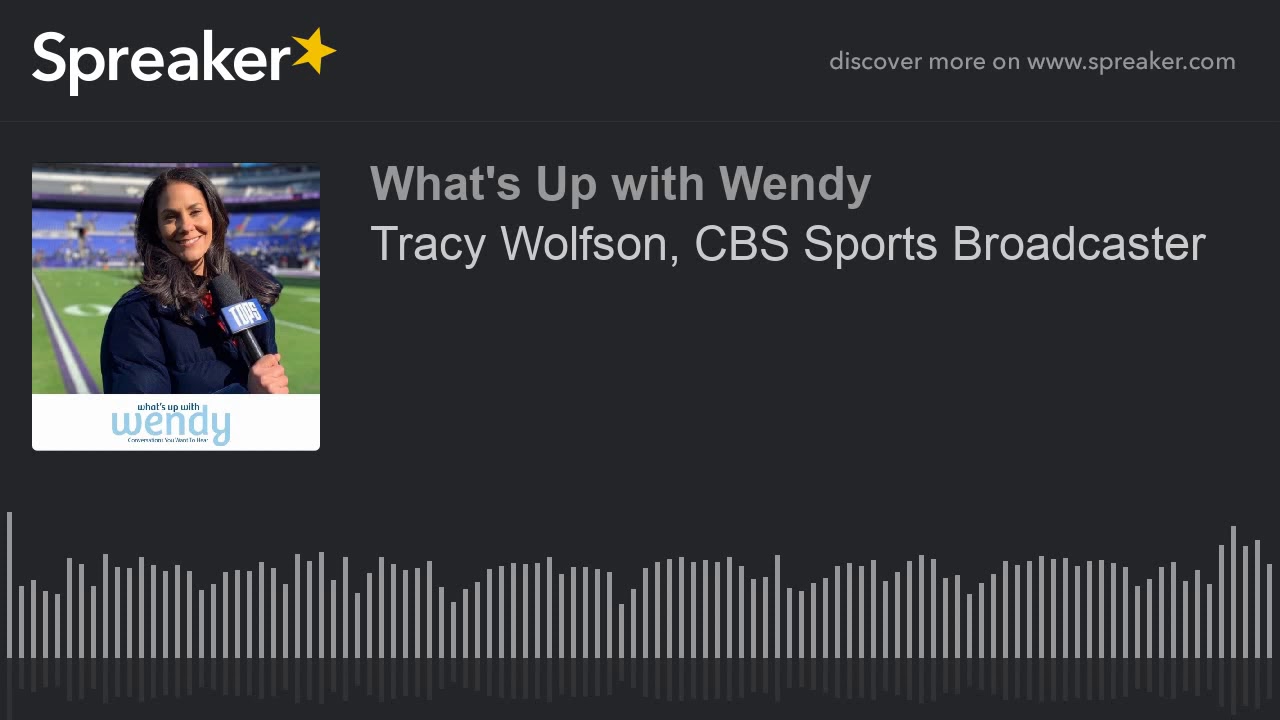 Tracy Wolfson, CBS Sports Broadcaster - YouTube