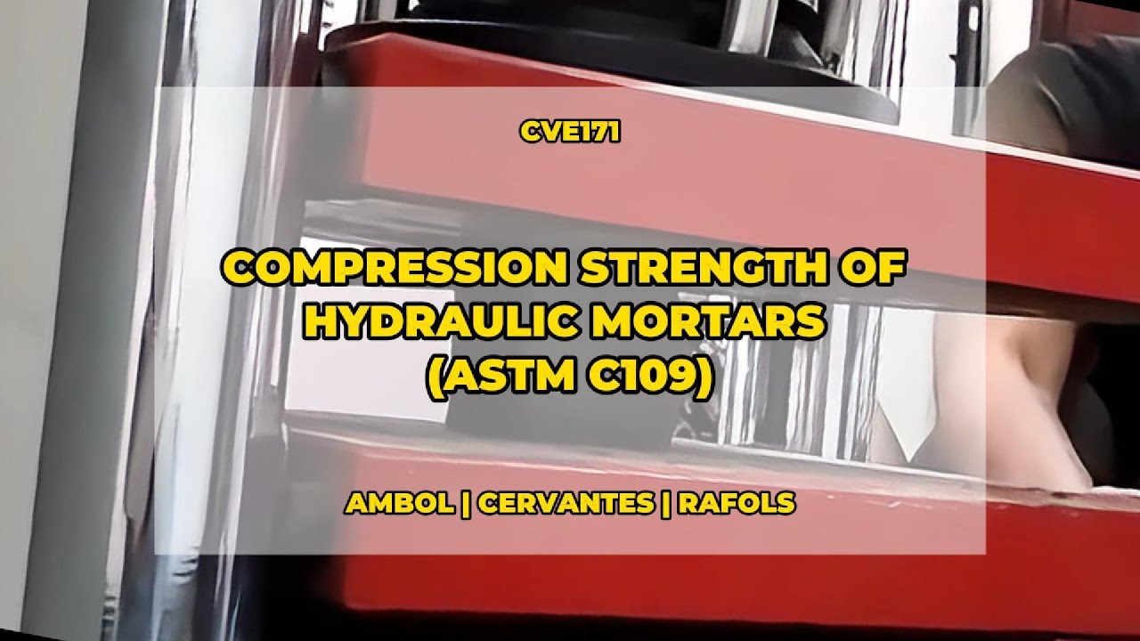 Compression Strength of Hydraulic Mortars (ASTM C109) - YouTube